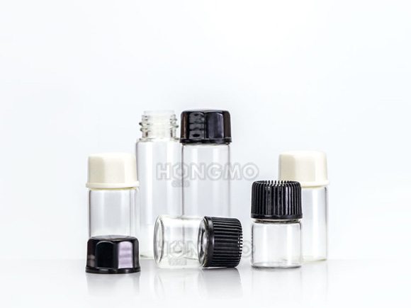 1ml 3ml 5ml vial tube glass bottle with plug and screw cap - hongmoglass