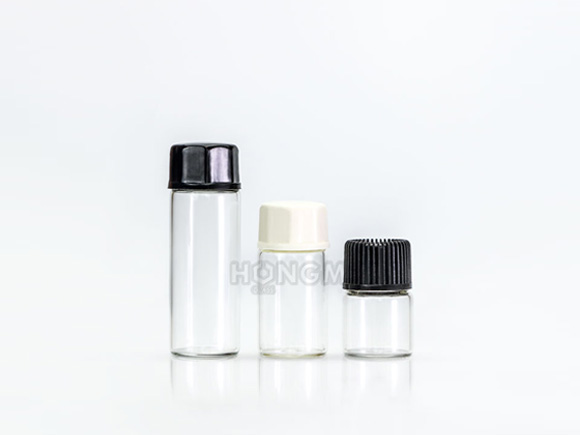 1ml 3ml 5ml vial tube glass bottle with plug and screw cap - hongmoglass