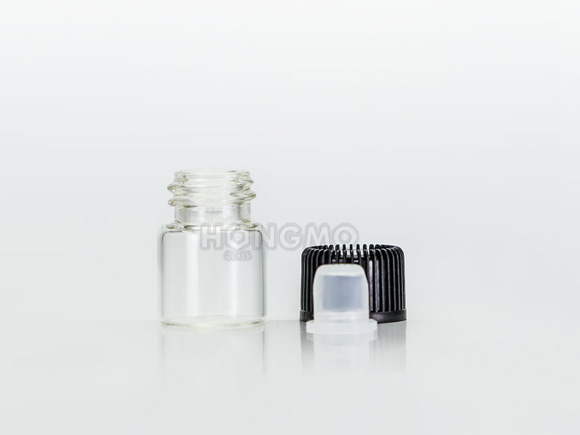 1ml 3ml 5ml vial tube glass bottle with plug and screw cap - hongmoglass