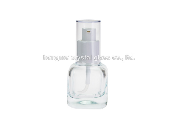 30 ml 1 oz cosmetic rectangle clear glass bottle round foundation ...