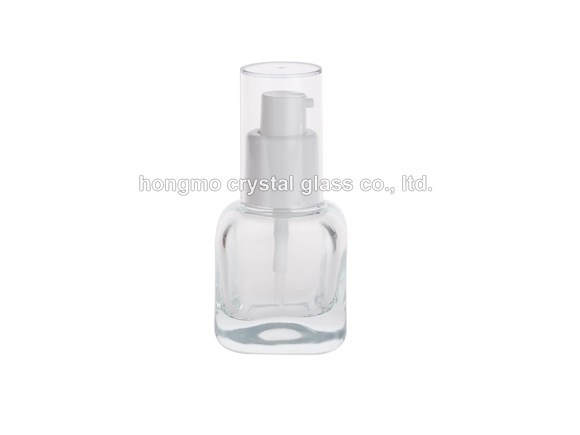 30 ml 1 oz cosmetic rectangle clear glass bottle round foundation ...