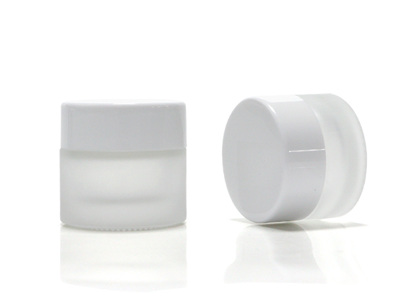 5ml 10ml 15ml 20ml 30ml 50ml Clear Frosted Glass Comestic Cream Jars ...